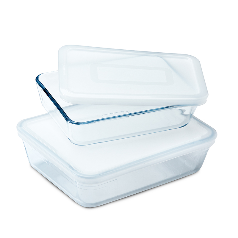 Pyrex Cook & Freeze fadsæt glas 19x14 cm og 22x17 cm. | Kop & Kande