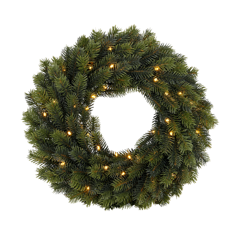 Julekrans med 49 LED lys inkl. timer Ø40 cm | Kop & Kande