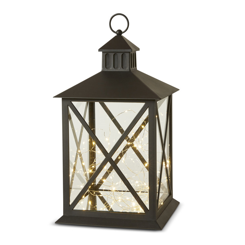 LED lanterne sort 23 cm | Kop & Kande