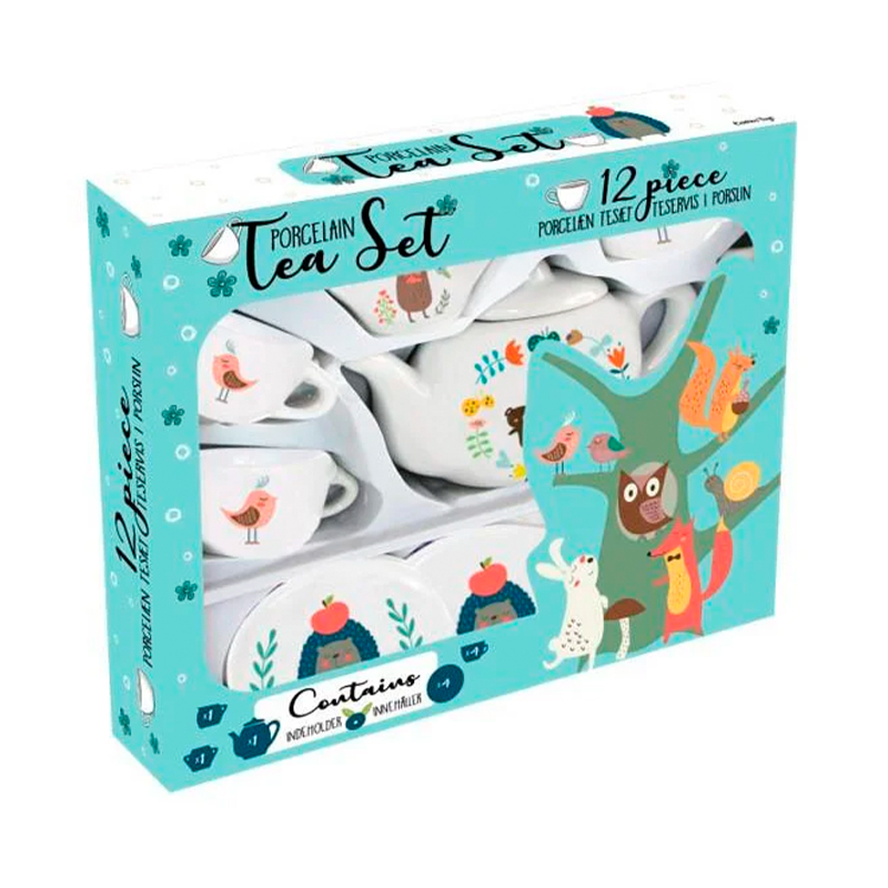 Barbo Toys Classic tesæt i porcelæn 12 dele | Kop & Kande