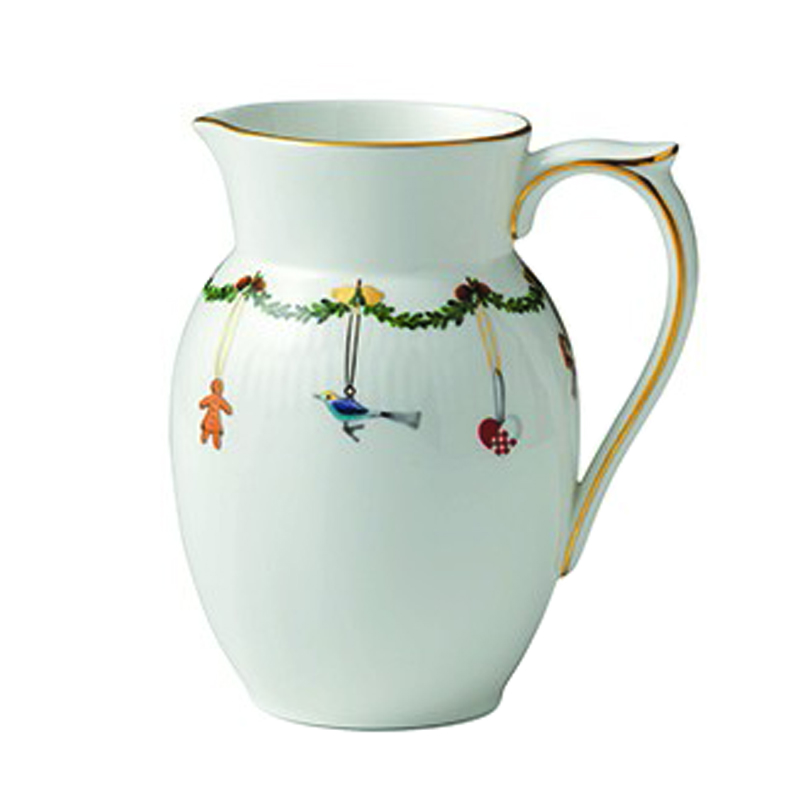 Royal Copenhagen Stjerne Riflet Jul kande 0,9 liter | Kop & Kande