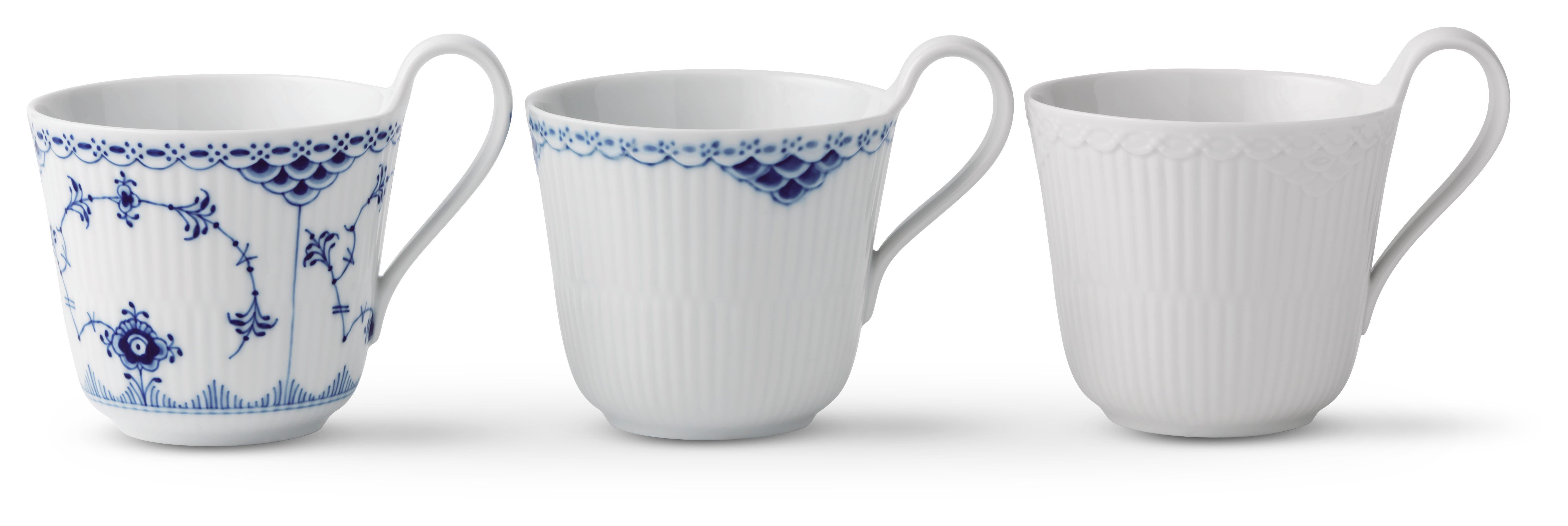 Royal Copenhagen History Mix & Match højhankskrus blå/hvid/grå 33 cl ...