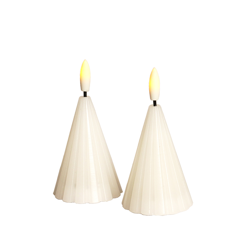 Sirius Laura juletræ hvid 2 stk. H8 cm | Kop & Kande