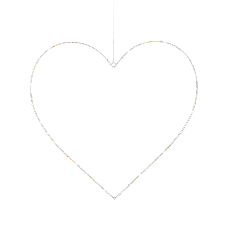 Sirius Liva hjerte hvid 80 LED H64 cm | Kop & Kande