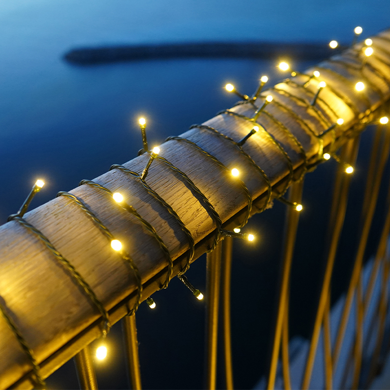 Sirius Easy-Line batterikæde 40 LED 1,95 meter varm hvid | Kop & Kande