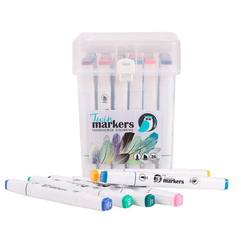 Twin Markers tuscher 36 stk. | Kop & Kande