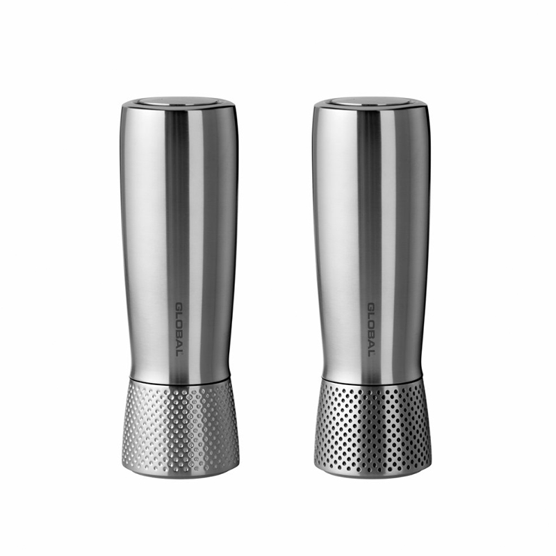 Global salt- og peberkværn rustfrit stål H 18,5 cm | Kop & Kande