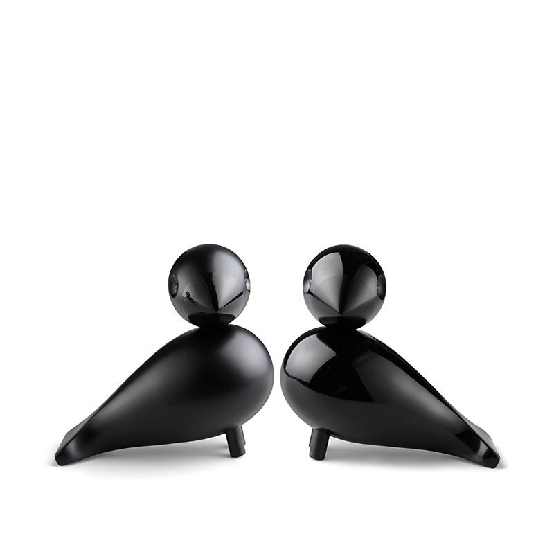 Kay Bojesen Turtelduer sort 9,5 cm | Kop & Kande