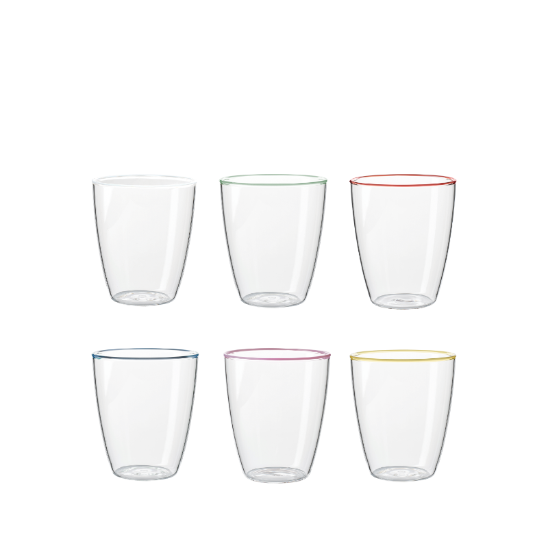 Aida LIFE IN COLOUR Art glas multifarvet 6 stk. 29 cl | Kop & Kande