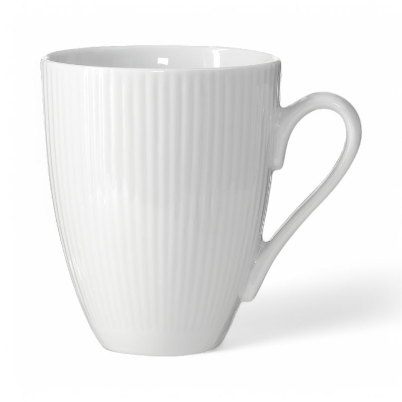 Aida Groovy krus hvid 30 cl | Kop & Kande