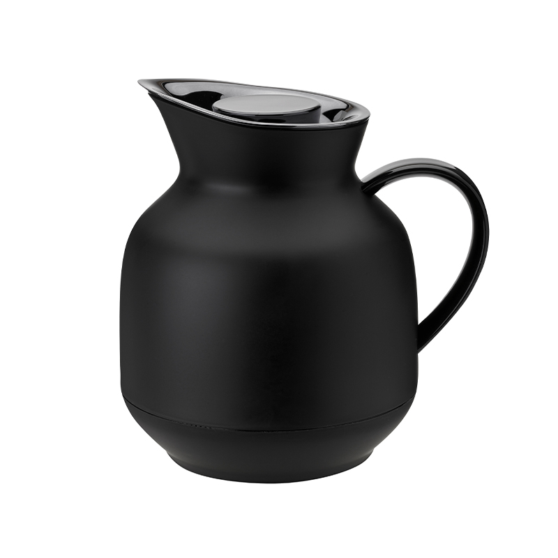 Stelton Amphora termokande sort 1 liter med låg | Kop & Kande