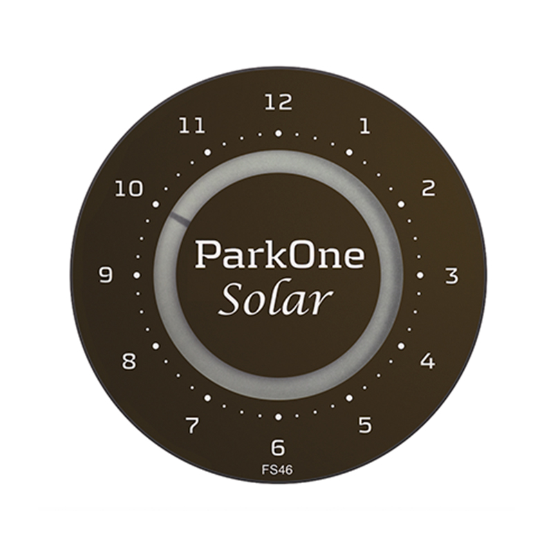 ParkOne Solar elektronisk p-skive sort | Kop & Kande