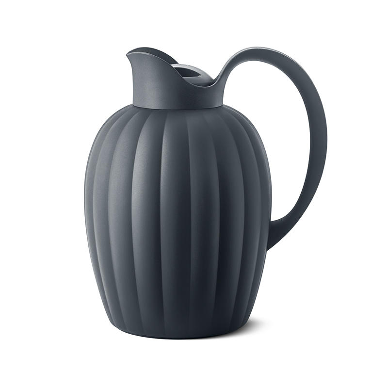 Georg Jensen Bernadotte termokande sort 1 liter | Kop & Kande