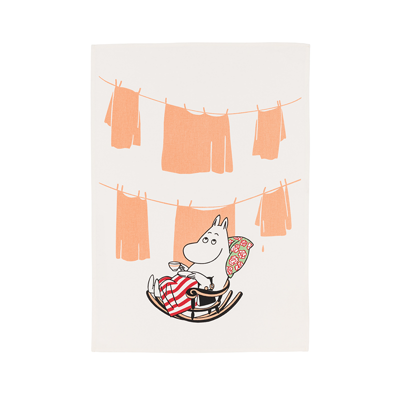 Moomin Arabia Moomin mor viskestykke orange 50x70 cm | Kop & Kande