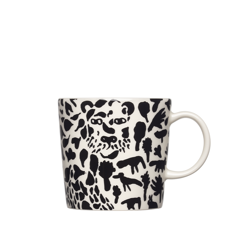 Iittala Oiva Taika Collection krus 30 cl cheetah sort | Kop & Kande
