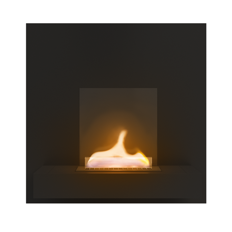 Tenderflame Square 180 vægpejs sort | Kop & Kande