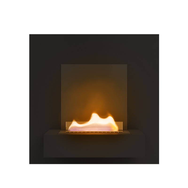 Tenderflame Square 90 vægpejs sort | Kop & Kande