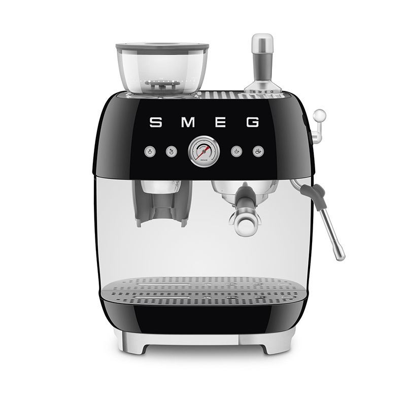 Smeg 50's Style manuel espressomaskine sort | Kop & Kande