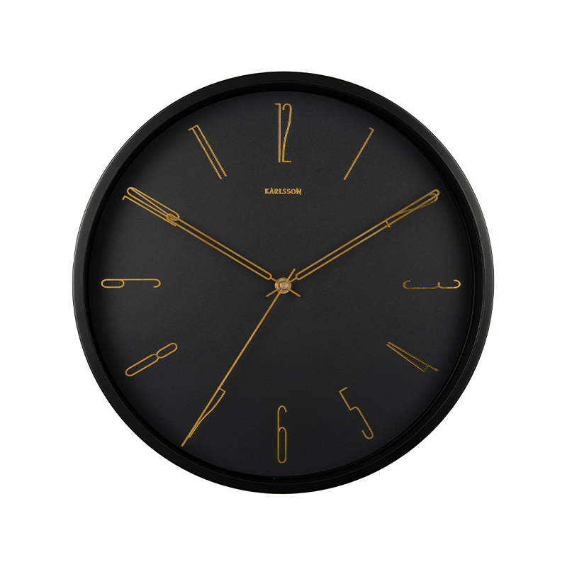 Karlsson Belle Numbers vægur sort Ø35 cm | Kop & Kande
