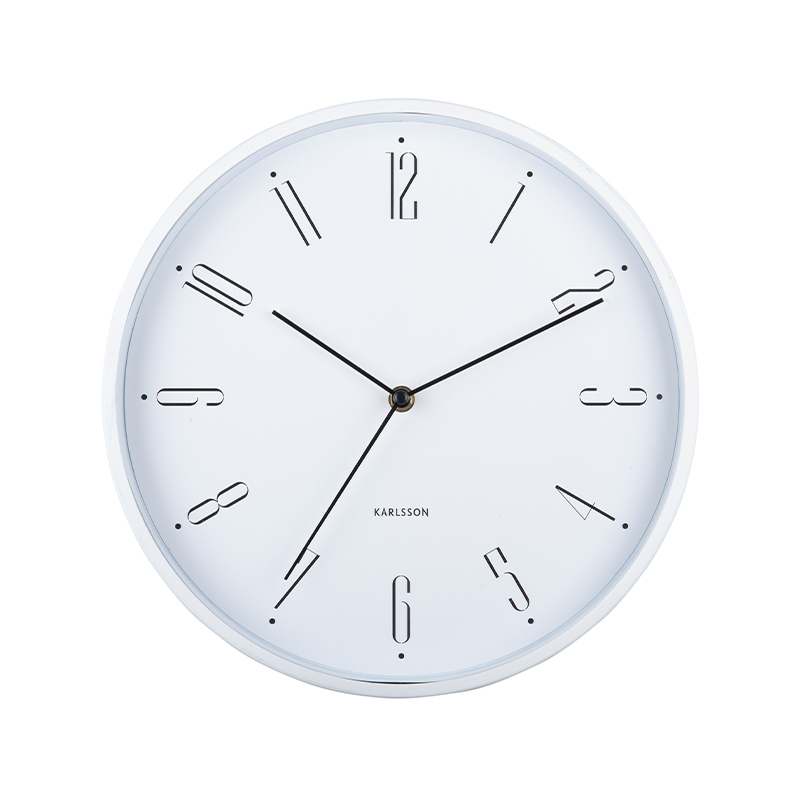 Karlsson Regal Numbers vægur hvid Ø30 cm | Kop & Kande