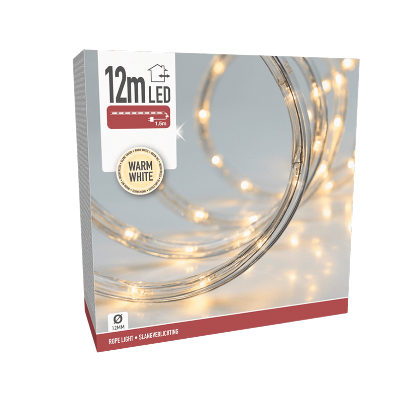 Lysslange med 288 LED lys varm hvid 12+1,5 meter | Kop & Kande