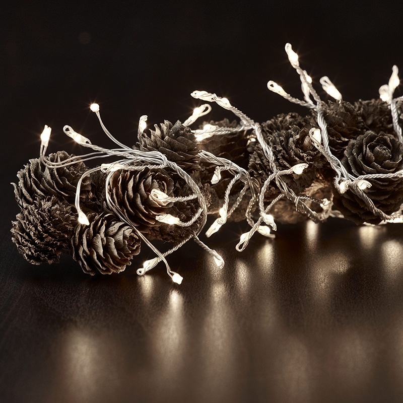 Lyskæde ude & inde 100 LED lys hvid | Kop & Kande