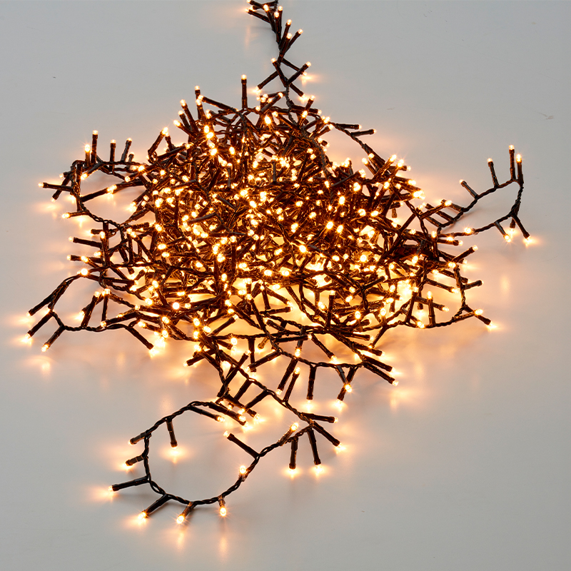 Snake LED lyskæde ude & inde 15 meter 750 LED lys varm hvid | Kop & Kande