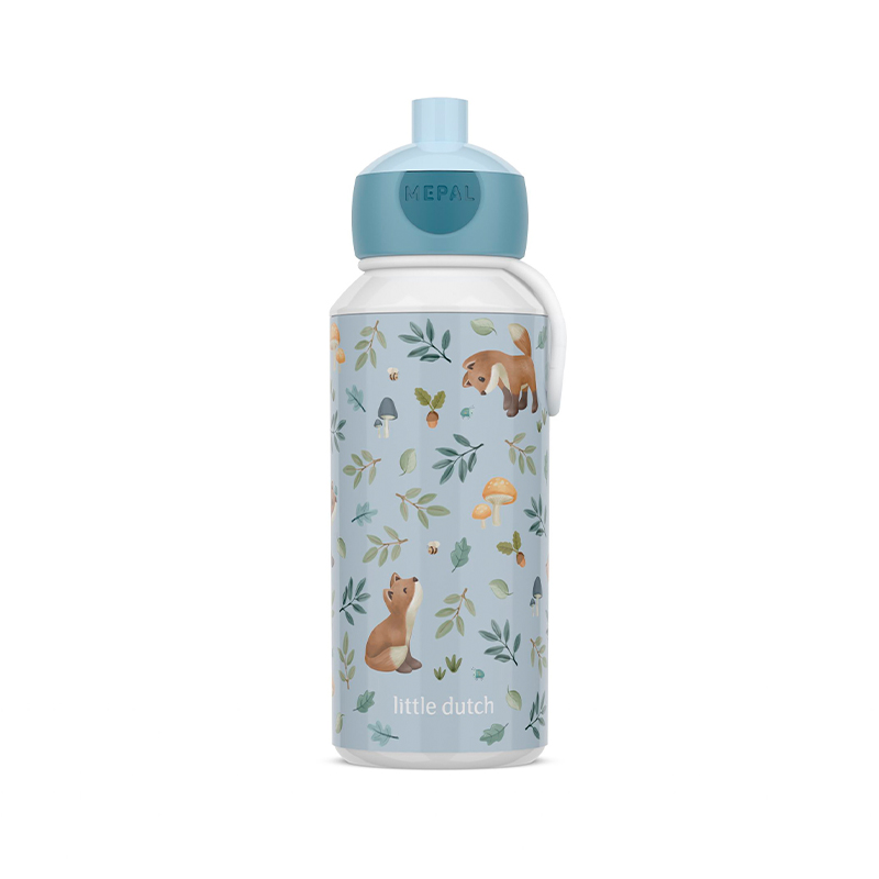 Mepal Pop-up Campus Forest friends drikkeflaske blå 400 ml | Kop & Kande